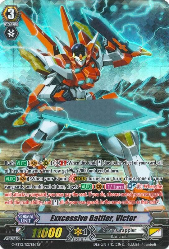 Exxcessive Battler, Victor (SP) - G-BT10: Raging Clash of the Blade Fangs - Cardfight Vanguard