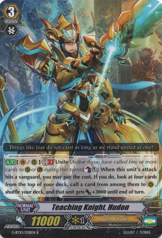 Teaching Knight, Hudon - G-BT10: Raging Clash of the Blade Fangs - Cardfight Vanguard