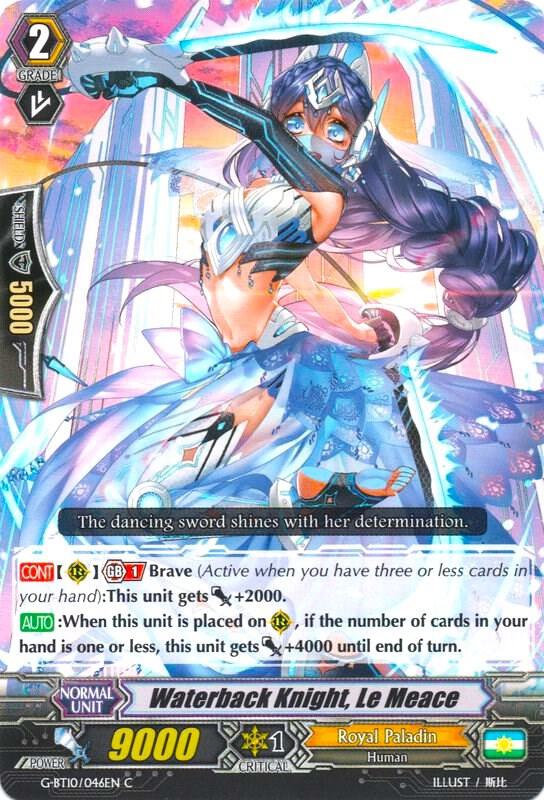 Waterback Knight, Le Meace - G-BT10: Raging Clash of the Blade Fangs - Cardfight Vanguard ...
