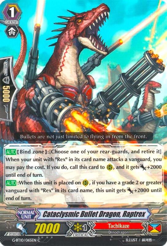 Cataclysmic Bullet Dragon, Raptrex - G-BT10: Raging Clash of the Blade Fangs - Cardfight ...