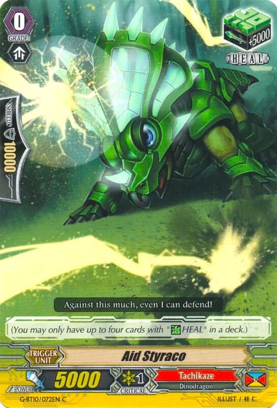Aid Styraco - G-BT10: Raging Clash of the Blade Fangs - Cardfight Vanguard - TCGplayer.com