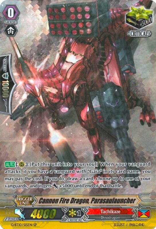 Cannon Fire Dragon, Parasaulauncher (SP) - G-BT10: Raging Clash of the Blade Fangs - Cardfight ...