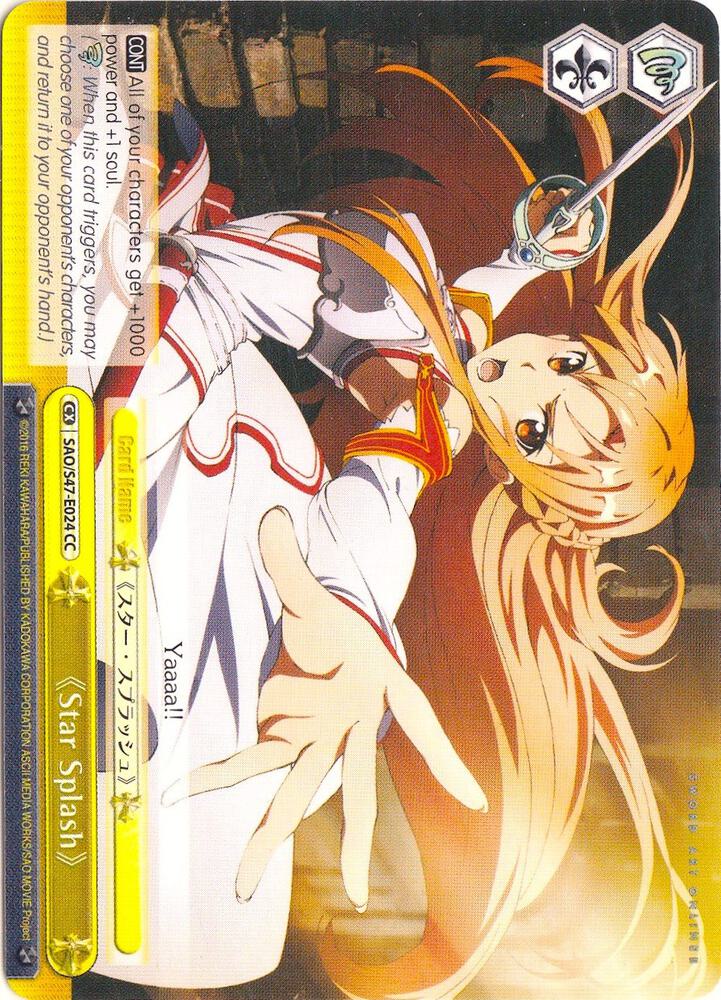 Star Splash - Sword Art Online Re: Edit - Weiss Schwarz