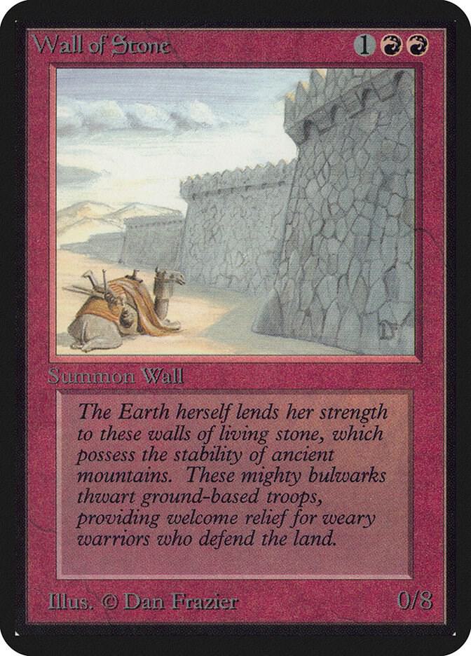 Wall of Stone - Alpha Edition - Magic: The Gathering - TCGplayer.com