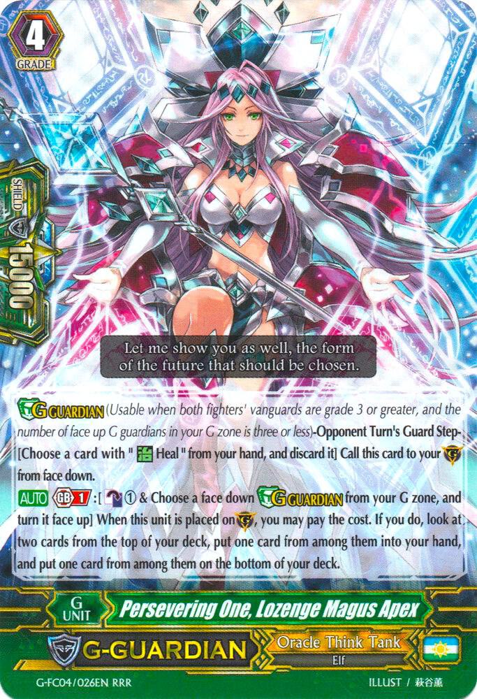 Persevering One, Lozenge Magus Apex - G-FC04: Fighters Collection 2017 - Cardfight Vanguard