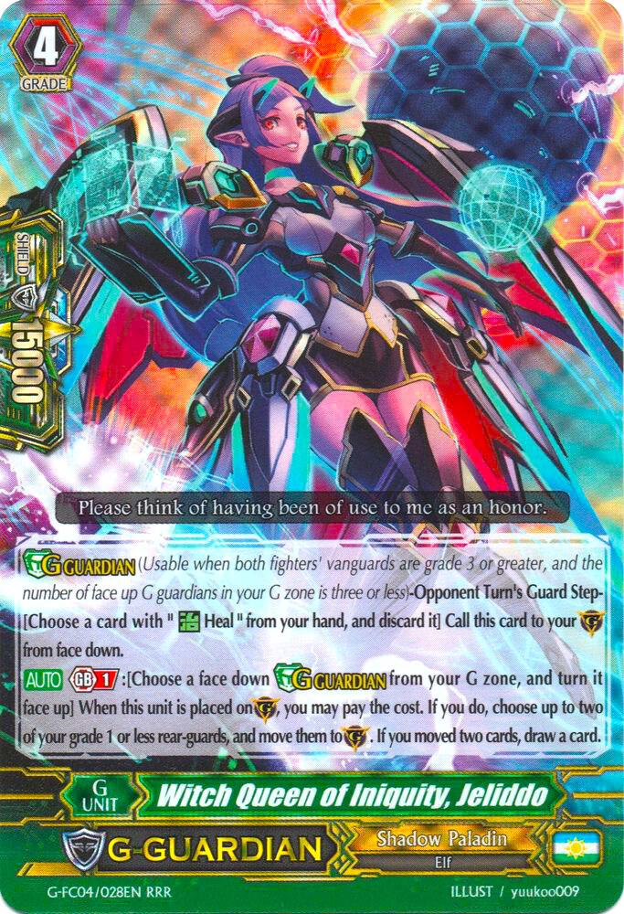 Witch Queen of Iniquity, Jeliddo - G-FC04: Fighters Collection 2017 - Cardfight Vanguard