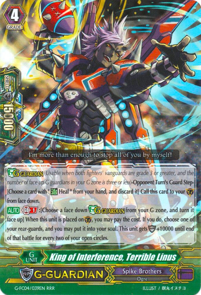 King of Interference, Terrible Linus - G-FC04: Fighters Collection 2017 - Cardfight Vanguard