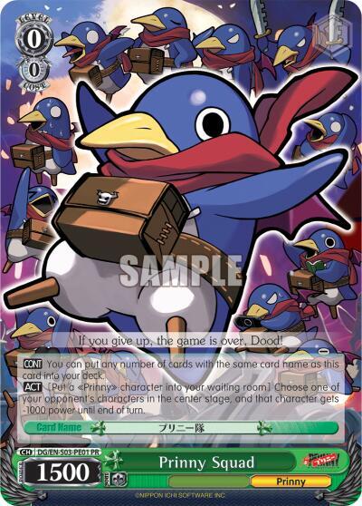 Prinny Squad (Alternate Art Promo) - Disgaea - Weiss Schwarz