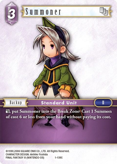 Summoner (Luneth) - Opus I - Final Fantasy TCG - TCGplayer.com