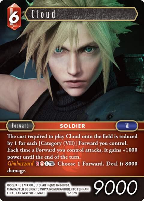 Cloud (Starter) - Opus I - Final Fantasy TCG - TCGplayer.com