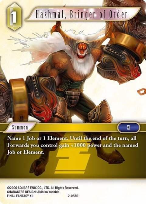 Hashmal, Bringer of Order - Opus II - Final Fantasy TCG - TCGplayer.com