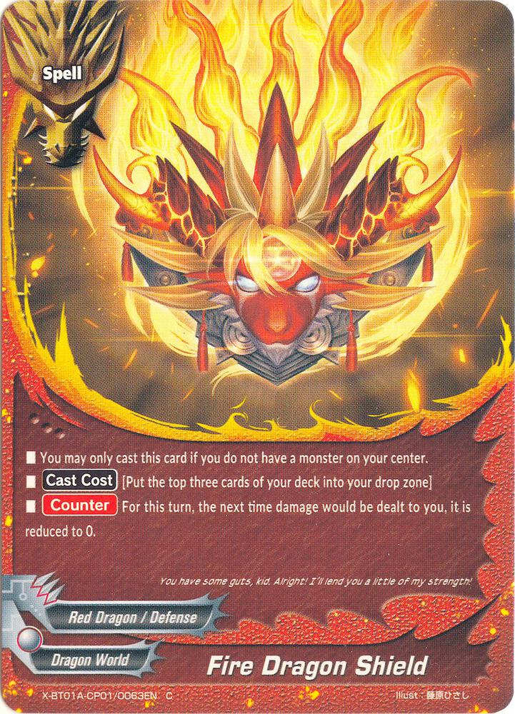Fire Dragon Shield - Crossing Generations - Future Card BuddyFight ...