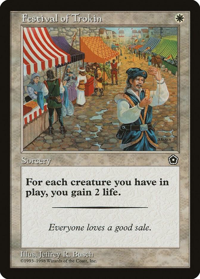 Festival of Trokin - Portal Second Age - Magic: The Gathering ...