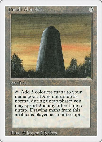 Basalt Monolith - Revised Edition - Magic: The Gathering - TCGplayer.com