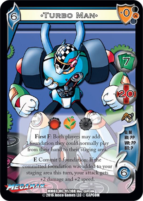 Turbo Man - Mega Man: Battle for Power - UniVersus