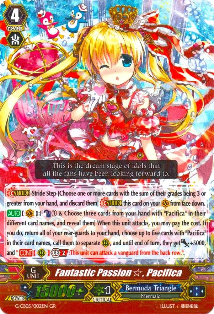 Fantastic Passion, Pacifica - G-CB05: Prismatic Divas - Cardfight Vanguard
