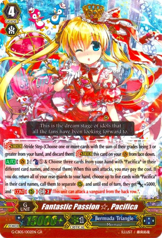 Fantastic Passion, Pacifica - G-CB05: Prismatic Divas - Cardfight Vanguard
