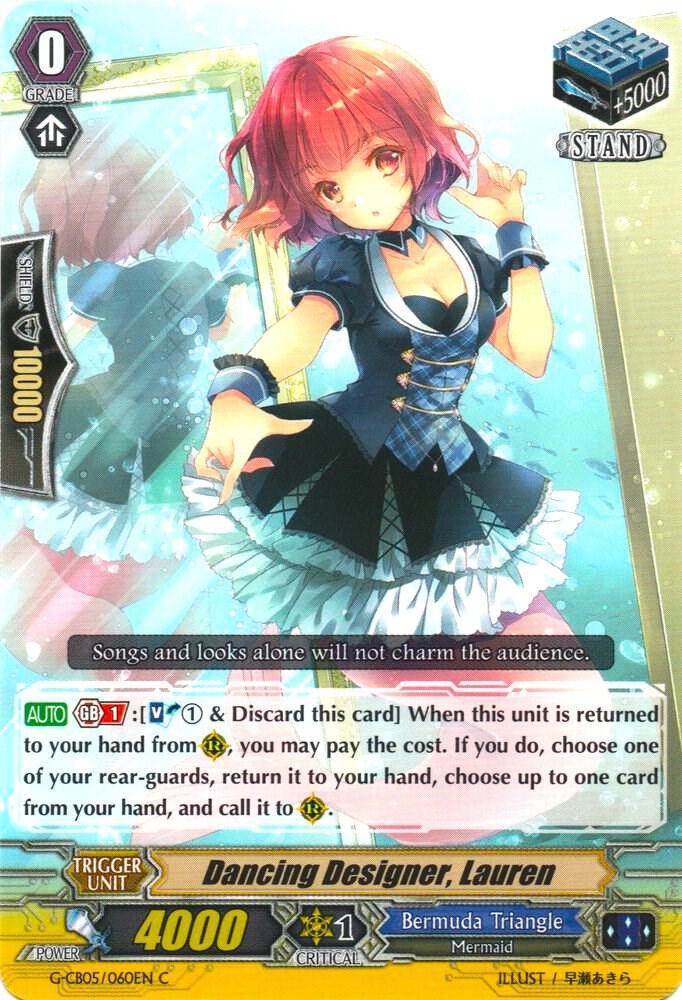 Dancing Designer, Lauren - G-CB05: Prismatic Divas - Cardfight Vanguard - TCGplayer.com