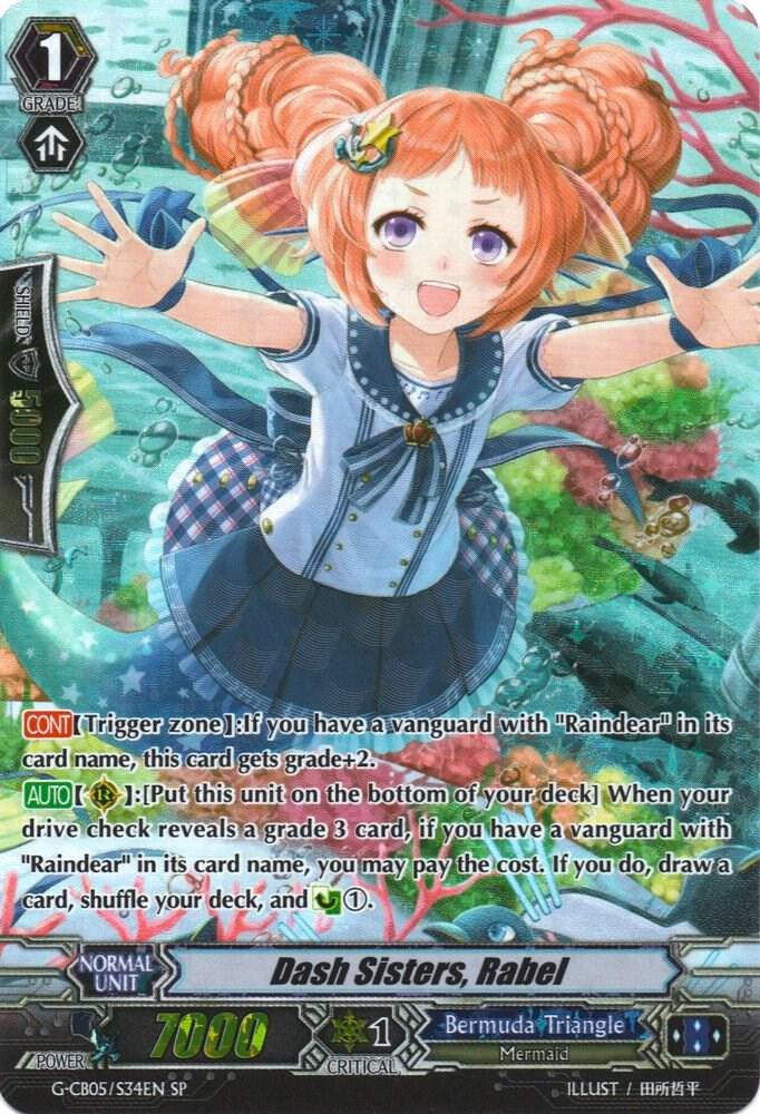 Dash Sisters, Rabel (SP) - G-CB05: Prismatic Divas - Cardfight Vanguard ...