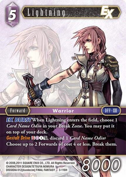Lightning EX - Opus III - Final Fantasy TCG - TCGplayer.com