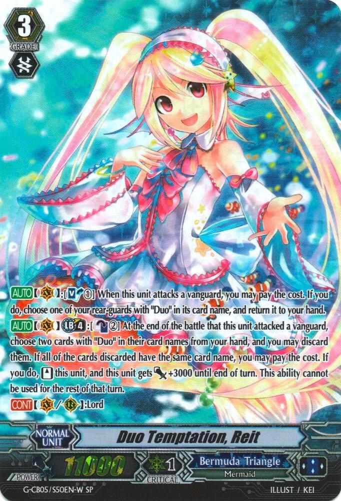 Duo Temptation, Reit (White - SP) - G-CB05: Prismatic Divas - Cardfight Vanguard - TCGplayer.com