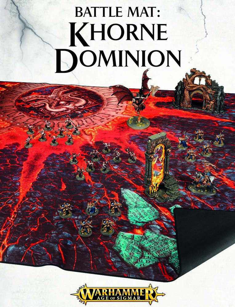 Warhammer: Age of Sigmar - Battle Mat: Khorne Dominion - Warhammer Game ...