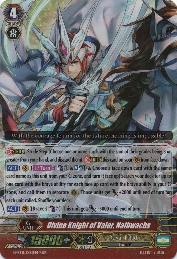 Divine Knight of Valor, Halbwachs - G-BT11: Demonic Advent - Cardfight Vanguard - TCGplayer.com