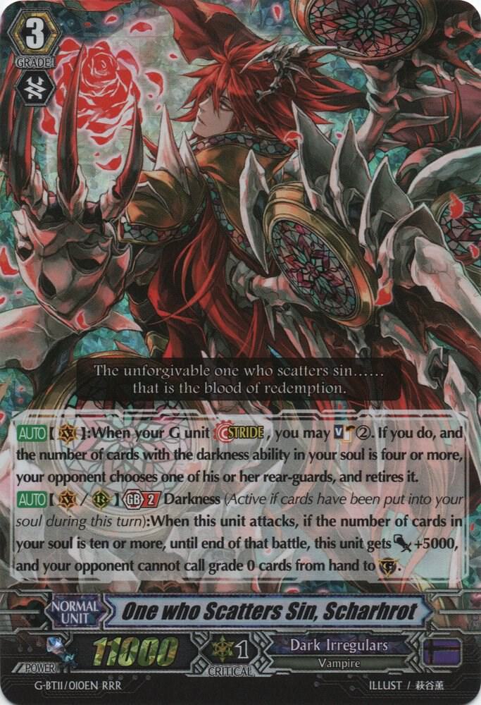 One who Scatters Sin, Scharhrot - G-BT11: Demonic Advent - Cardfight Vanguard - TCGplayer.com