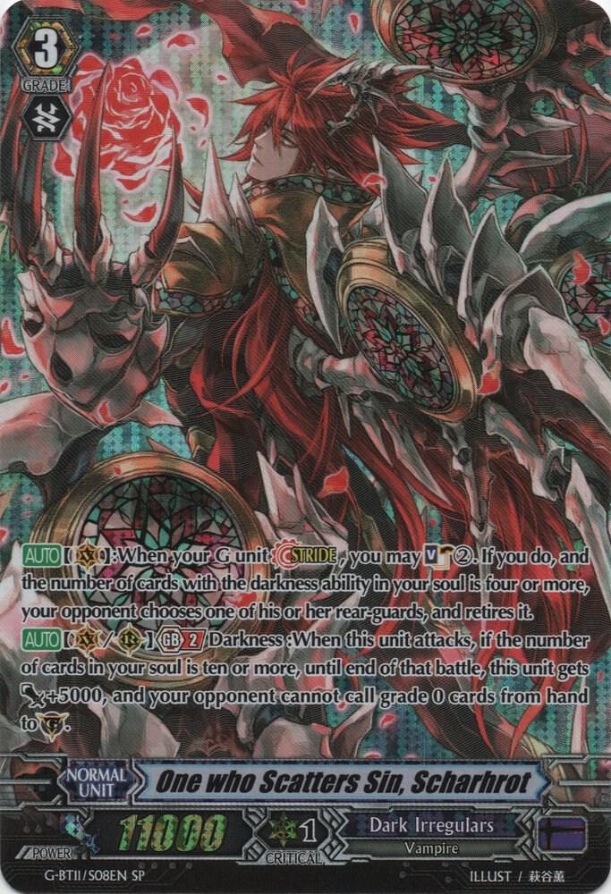 One Who Scatters Sin, Scharhrot (SP) - G-BT11: Demonic Advent - Cardfight Vanguard - TCGplayer.com