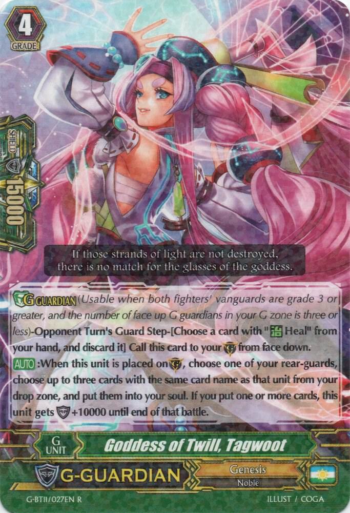 Goddess of Twill, Tagwoot - G-BT11: Demonic Advent - Cardfight Vanguard - TCGplayer.com