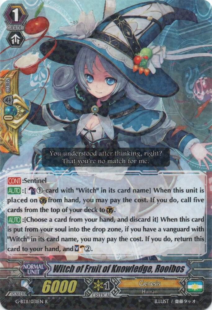 Witch of Fruit of Knowledge, Rooibos - G-BT11: Demonic Advent - Cardfight Vanguard