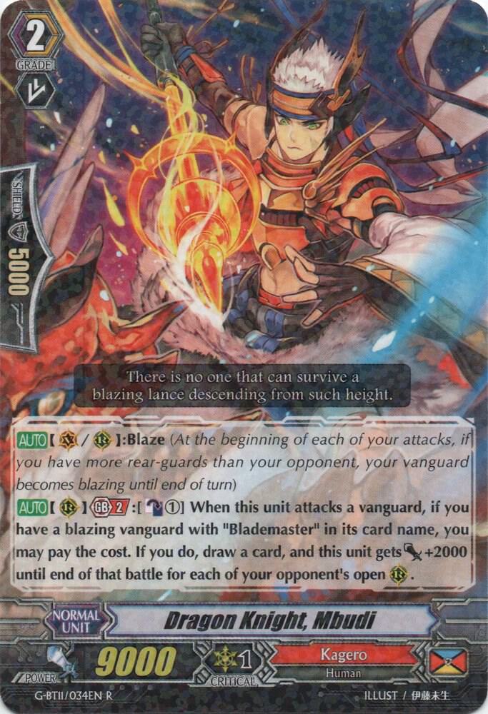 Dragon Knight, Mbudi - G-BT11: Demonic Advent - Cardfight Vanguard