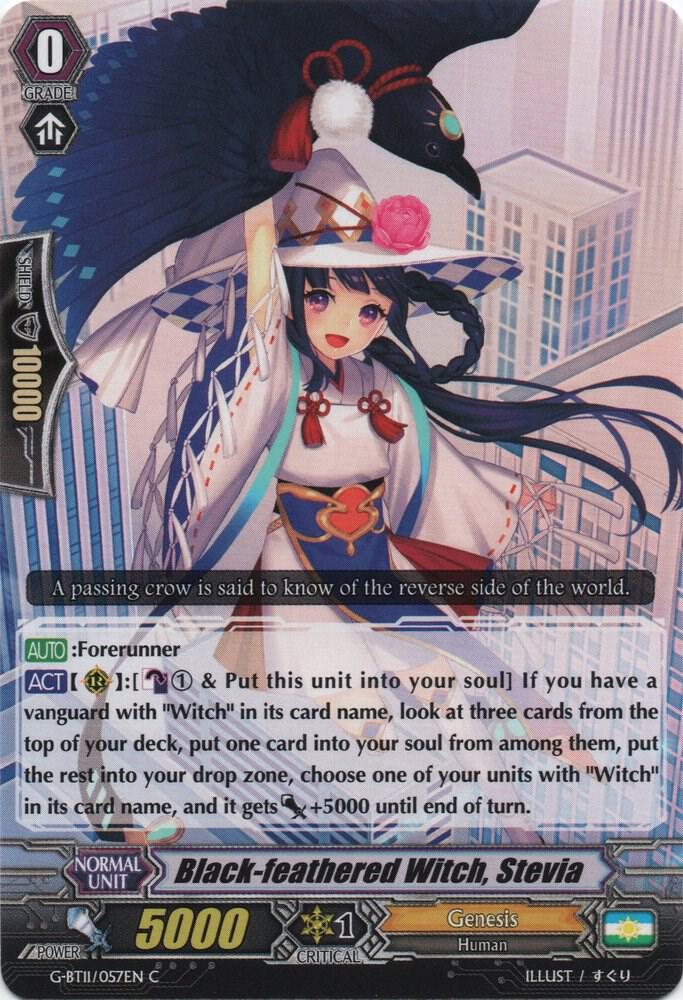 Black-feathered Witch, Stevia - G-BT11: Demonic Advent - Cardfight Vanguard