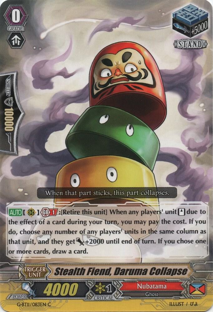 Stealth Fiend, Daruma Collapse - G-BT11: Demonic Advent - Cardfight ...