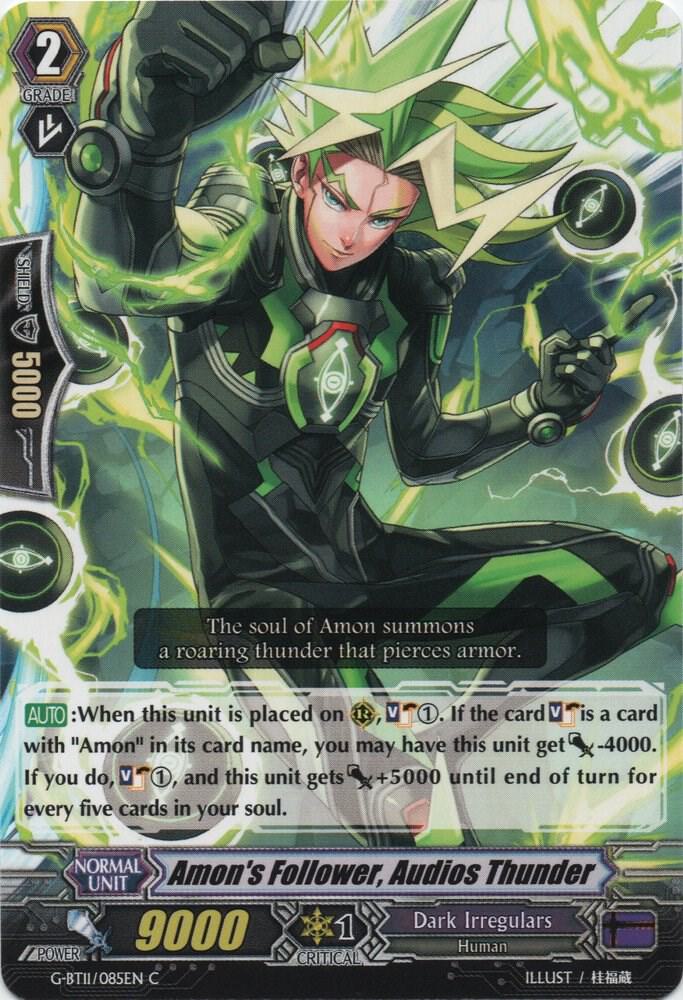 Amon's Follower, Audios Thunder - G-BT11: Demonic Advent - Cardfight Vanguard - TCGplayer.com