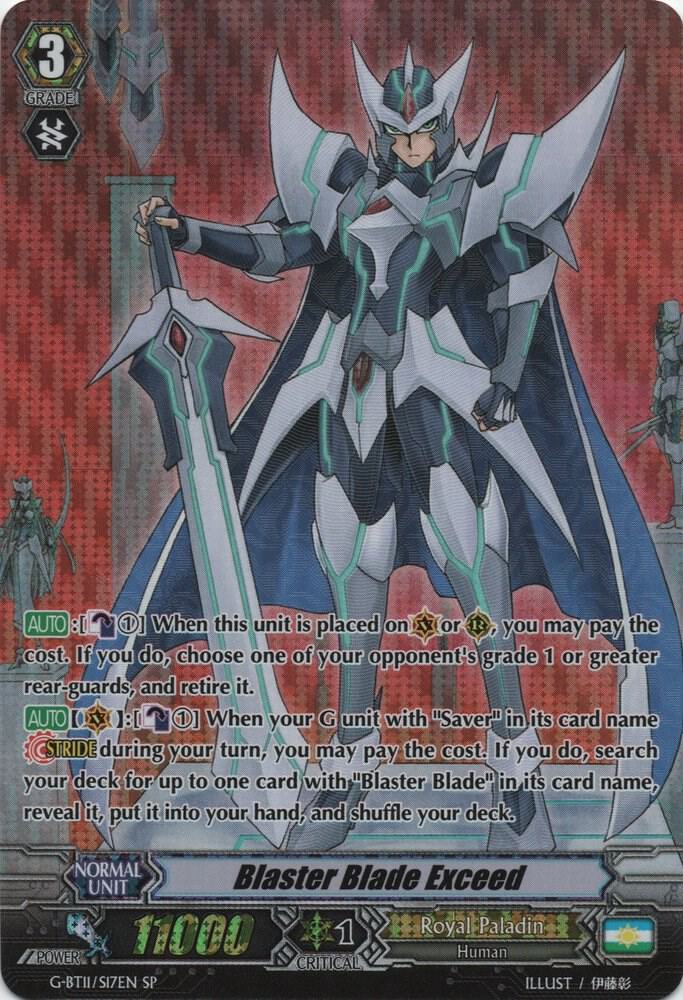 Blaster Blade Exceed (SP) - G-BT11: Demonic Advent - Cardfight Vanguard