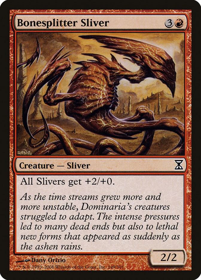 Bonesplitter Sliver - Time Spiral - Magic: The Gathering - TCGplayer.com