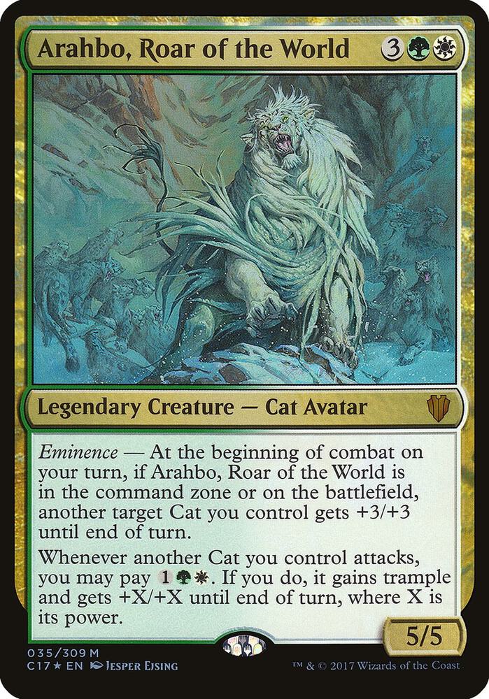 Arahbo, Roar of the World (Commander 2017) - Oversize Cards - Magic ...