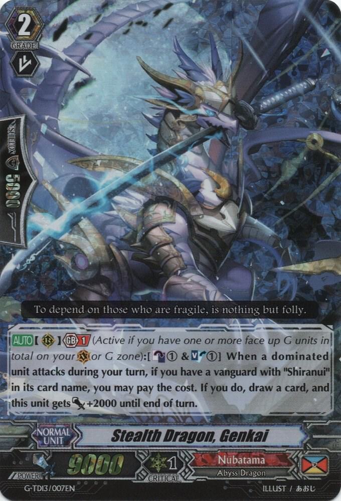 Stealth Dragon, Genkai (RRR Foil) - G-TD13: Evil Eye Sovereign - Cardfight Vanguard - TCGplayer.com