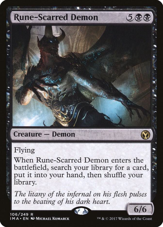 Rune-Scarred Demon - Iconic Masters - Magic: The Gathering - TCGplayer.com