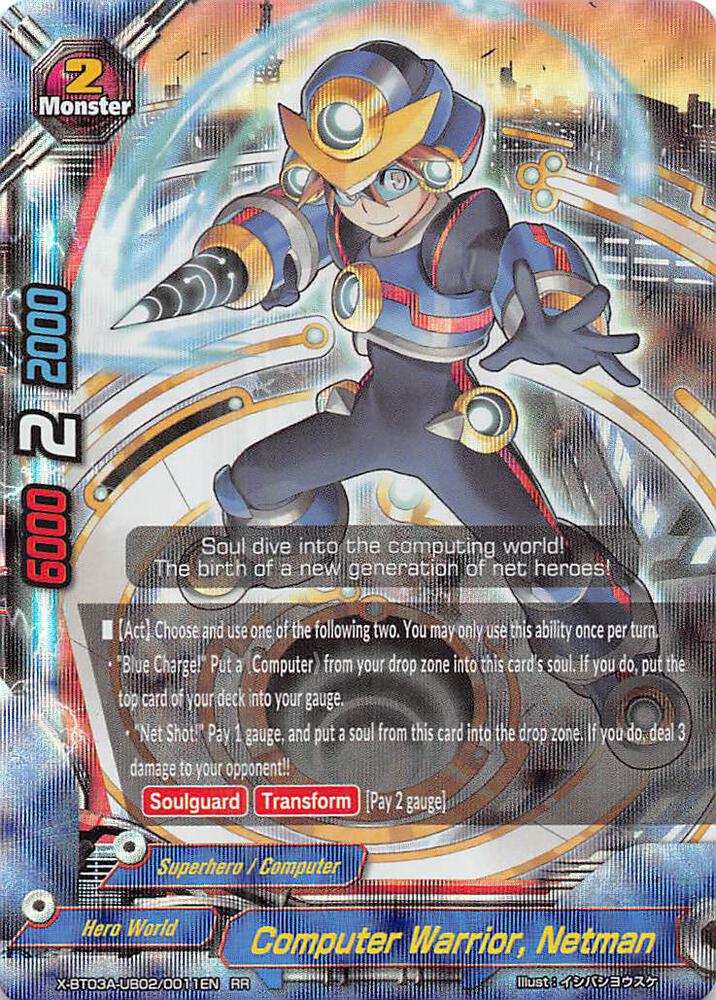 Computer Warrior, Netman - LVL Up! Heroes & Adventurers! - Future Card ...