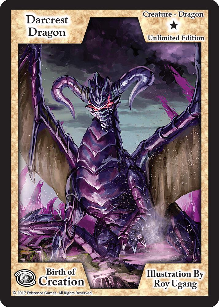 Darcrest Dragon (Unlimited Edition) - Birth of Creation - Exodus TCG ...