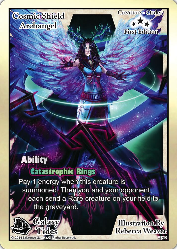 Cosmic Shield Archangel (First Edition) - Galaxy Tides - Exodus TCG ...