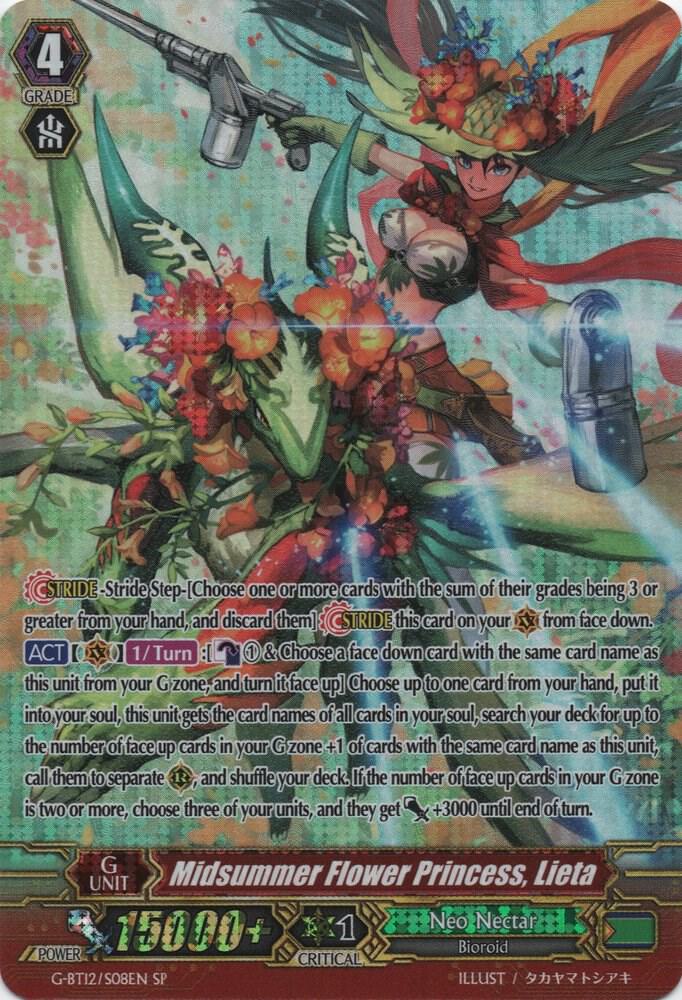 Midsummer Flower Princess, Lieta (SP) - G-BT12: Dragon King's Awakening - Cardfight Vanguard ...