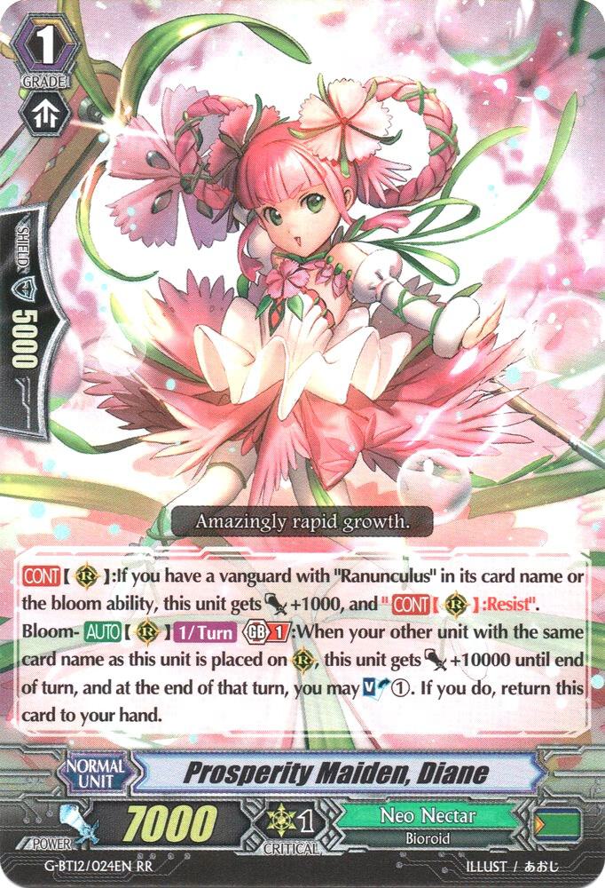 Prosperity Maiden, Diane - G-BT12: Dragon King's Awakening - Cardfight Vanguard