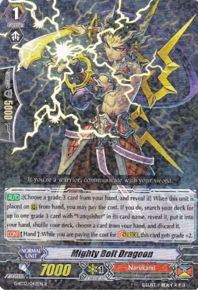 Mighty Bolt Dragoon - G-BT12: Dragon King's Awakening - Cardfight ...
