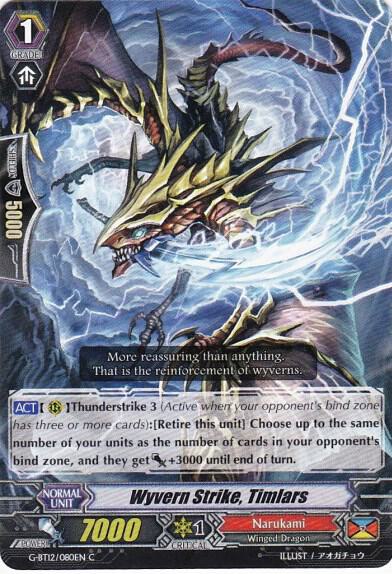 Wyvern Strike, Timlars - G-BT12: Dragon King's Awakening - Cardfight Vanguard