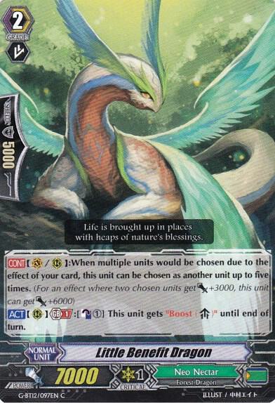 Little Benefit Dragon - G-BT12: Dragon King's Awakening - Cardfight Vanguard