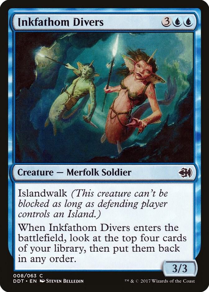 Inkfathom Divers - Duel Decks: Merfolk vs. Goblins - Magic: The Gathering