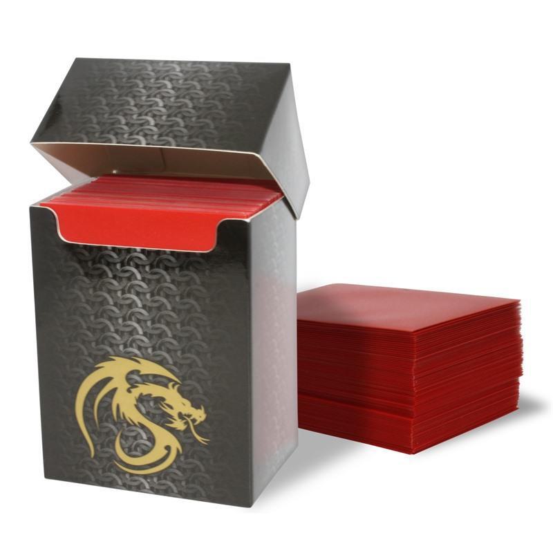 Pony Bonnet Storage BCW Double Matte Red Card Sleeves - 100 Count Anti ...
